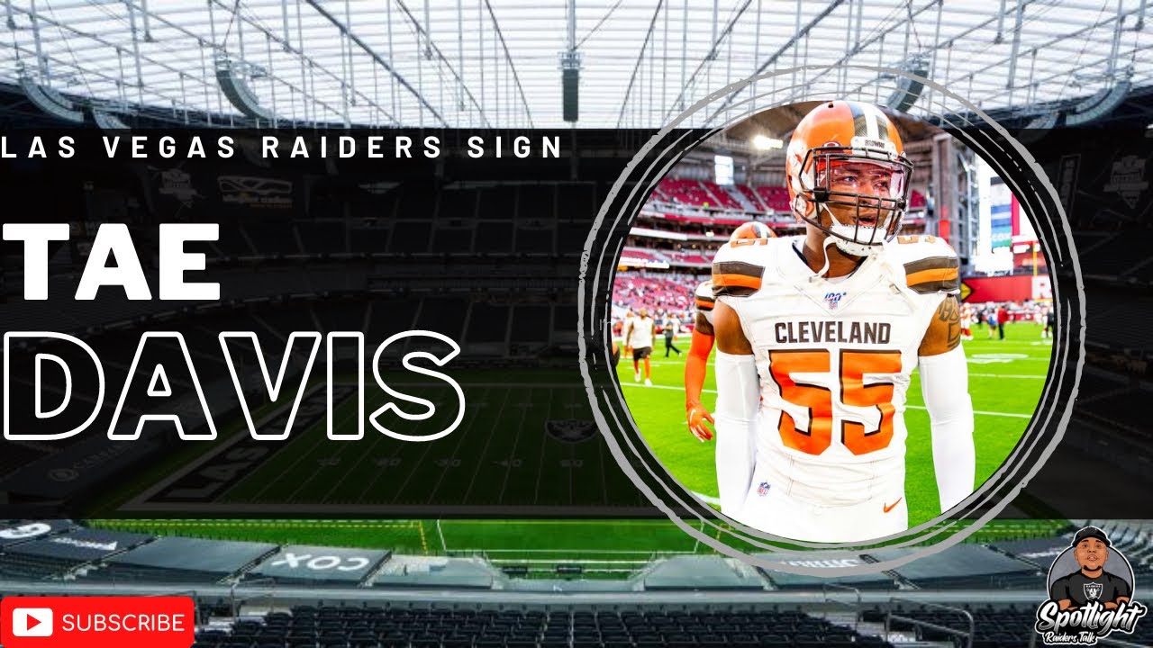 Raiders News : Raiders Signed LB Tae Davis - YouTube