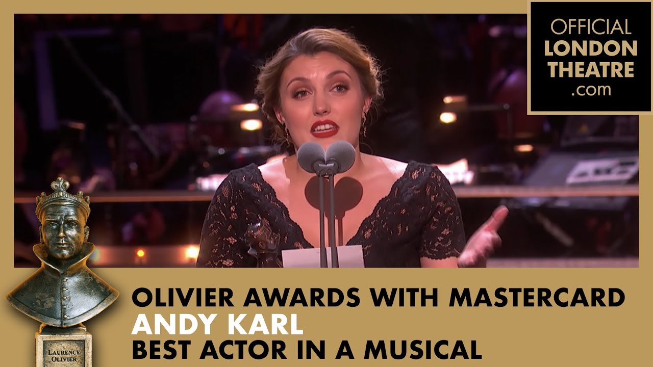Andy Karl wins Best Actor in a Musical | Olivier Awards 2017 with ...