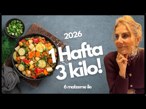 6 MALZEME İLE 1 HAFTADA 3 KİLO VER! KOLAYCA UYGULANABİLİR VE BÜTÇE DOSTU! 2026 DA KİLOLARA VEDA!