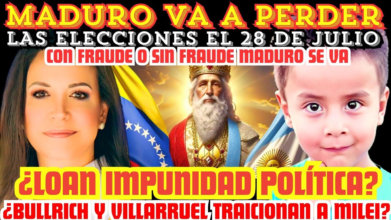 27/07/24 ¡MADURO PIERDE LAS ELECCIONES!LOAN PONE A TEMBLAR LA JUSTICIA ...