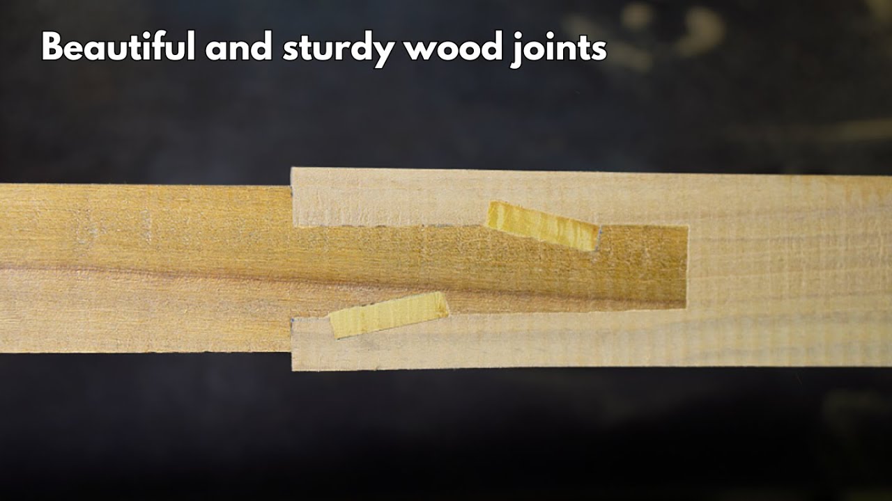 Straight, beautiful and sturdy wood joints - YouTube