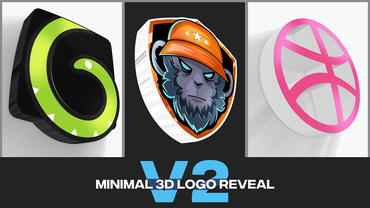 Minimal 3d Logo Reveal V2 - YouTube