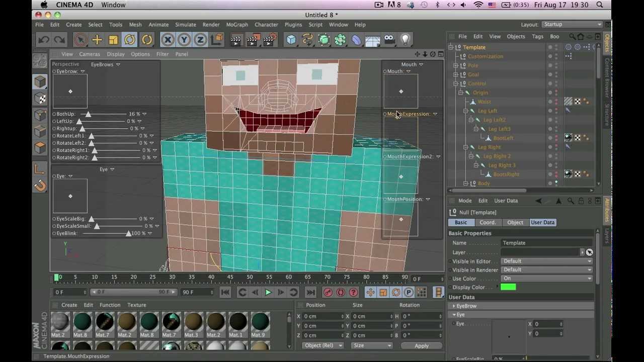 Cinema 4D - Best Minecraft Rig Ever - YouTube