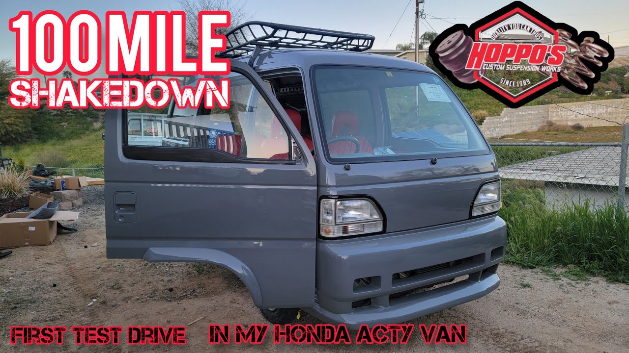 first test drive in the honda acty van!! - YouTube