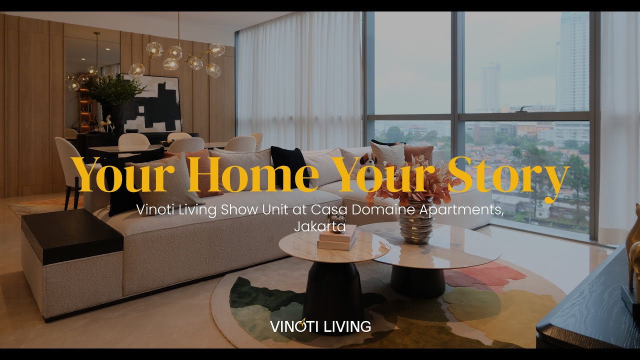 Vinoti Living Show Unit at Casa Domaine Apartments, Jakarta - YouTube