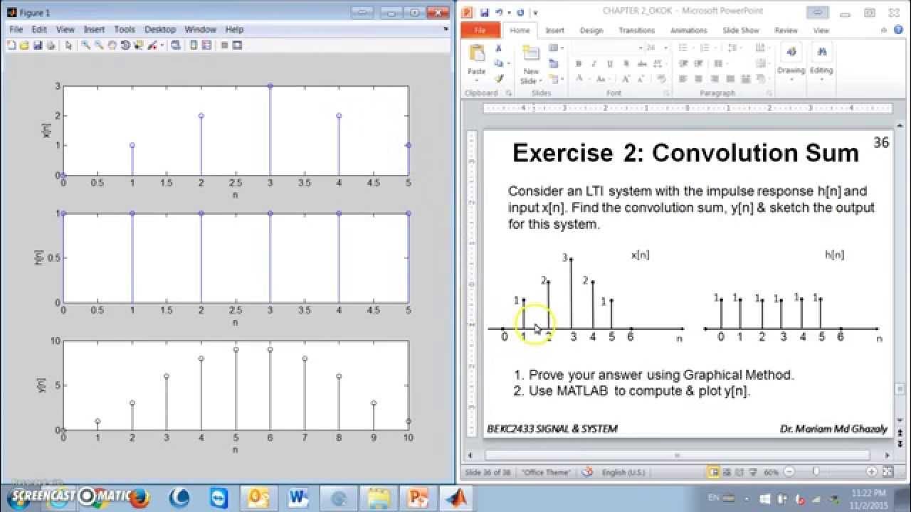 MATLAB EXERCISE - CONVOLUTION SUM - YouTube