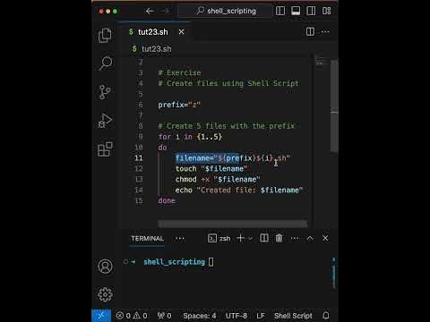 Scripting Brilliance: Automate File Creation with Prefix and Custom Extension in Seconds! 🚀🐚💻 ...