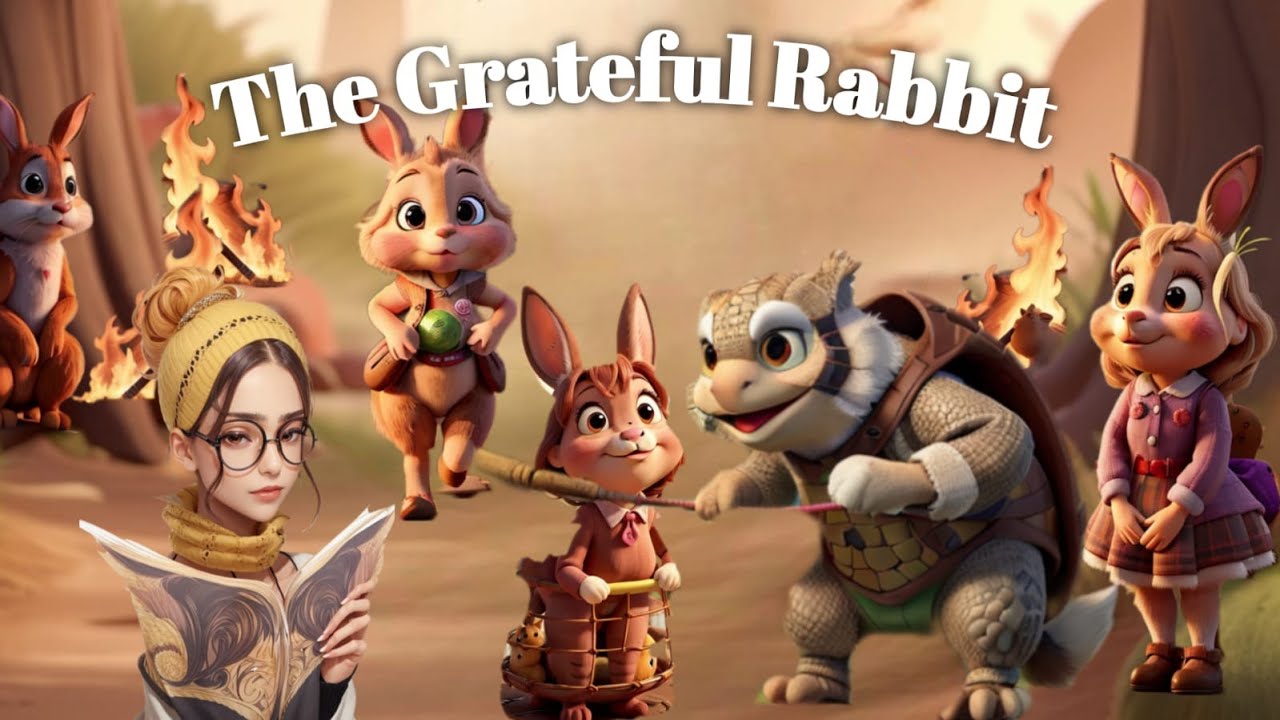 The Grateful Rabbit | Moral Story for Kids in English | Life Lessons ...