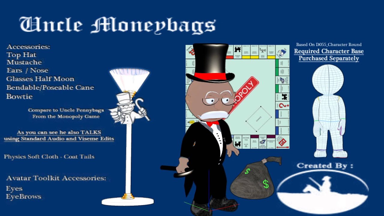 Uncle Moneybags - My version of Mr. Monopoly - YouTube