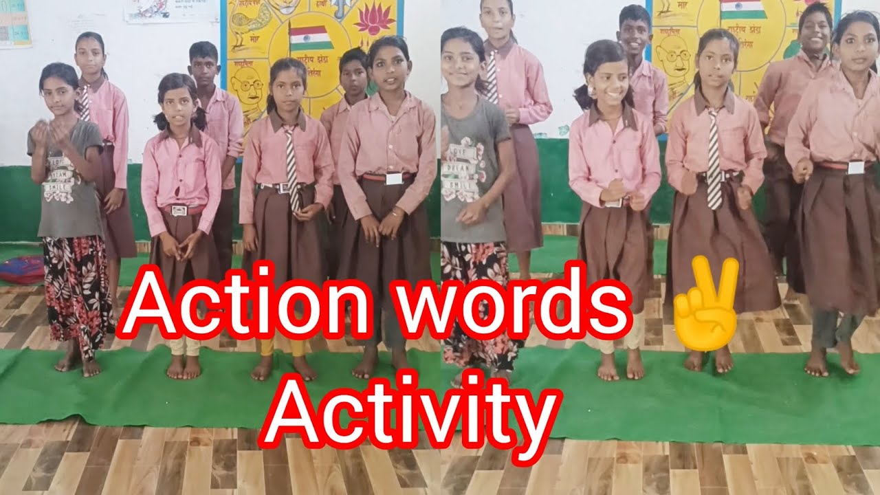 FLN activity#actionwords # English #fln#learningwithfun#primaryschool # ...