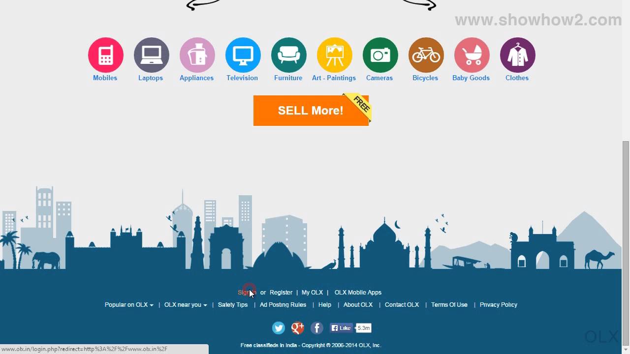 OLX - How To Sign In Through Facebook - YouTube