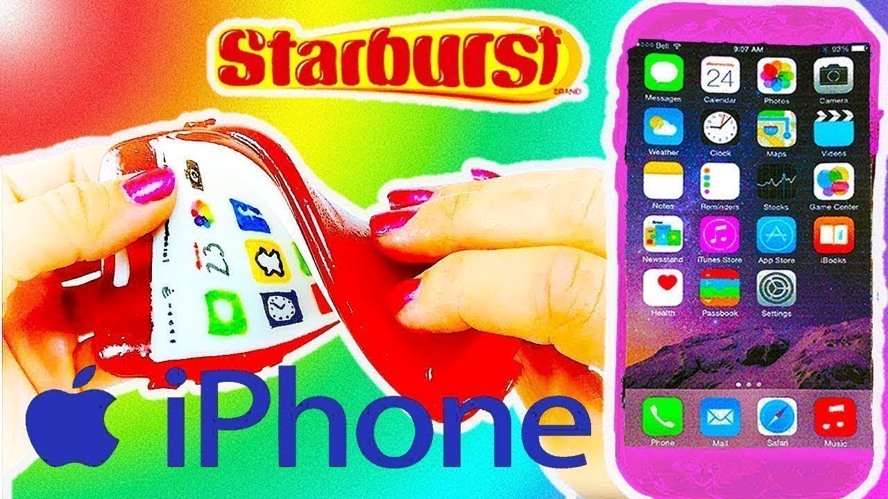 DIY EDIBLE CANDY iPhone X! How to make a Bendable iPHONE! And Eat it ...