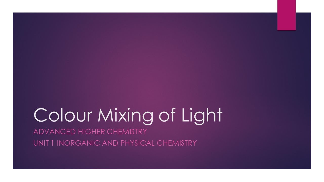 Colour Mixing of Light - YouTube
