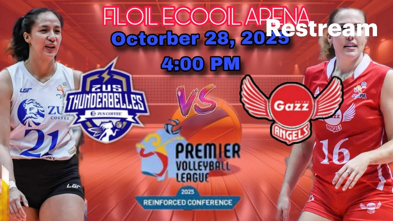 🔴LIVE SCORE UPDATE PETRO GAZZ ANGELS VS ZUS COFFEE THUNDERBELLS ...