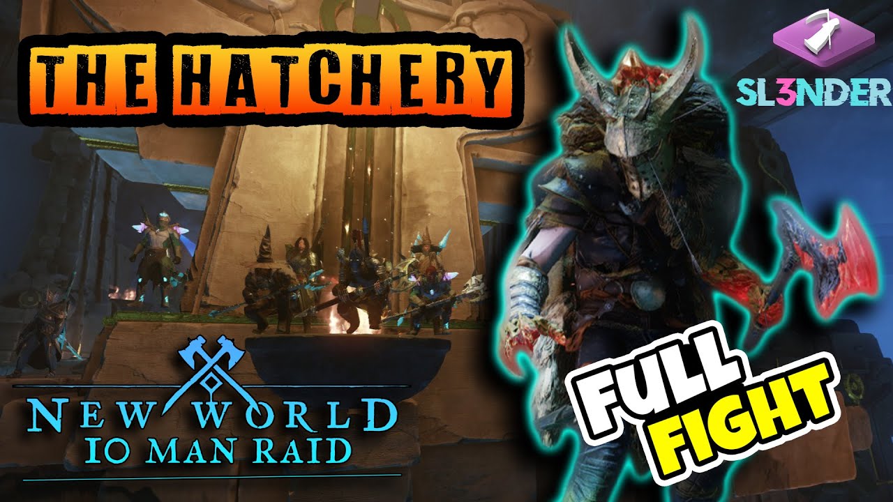 WE 8 MANNED IT! The Hatchery 10 Man Raid #New World - YouTube
