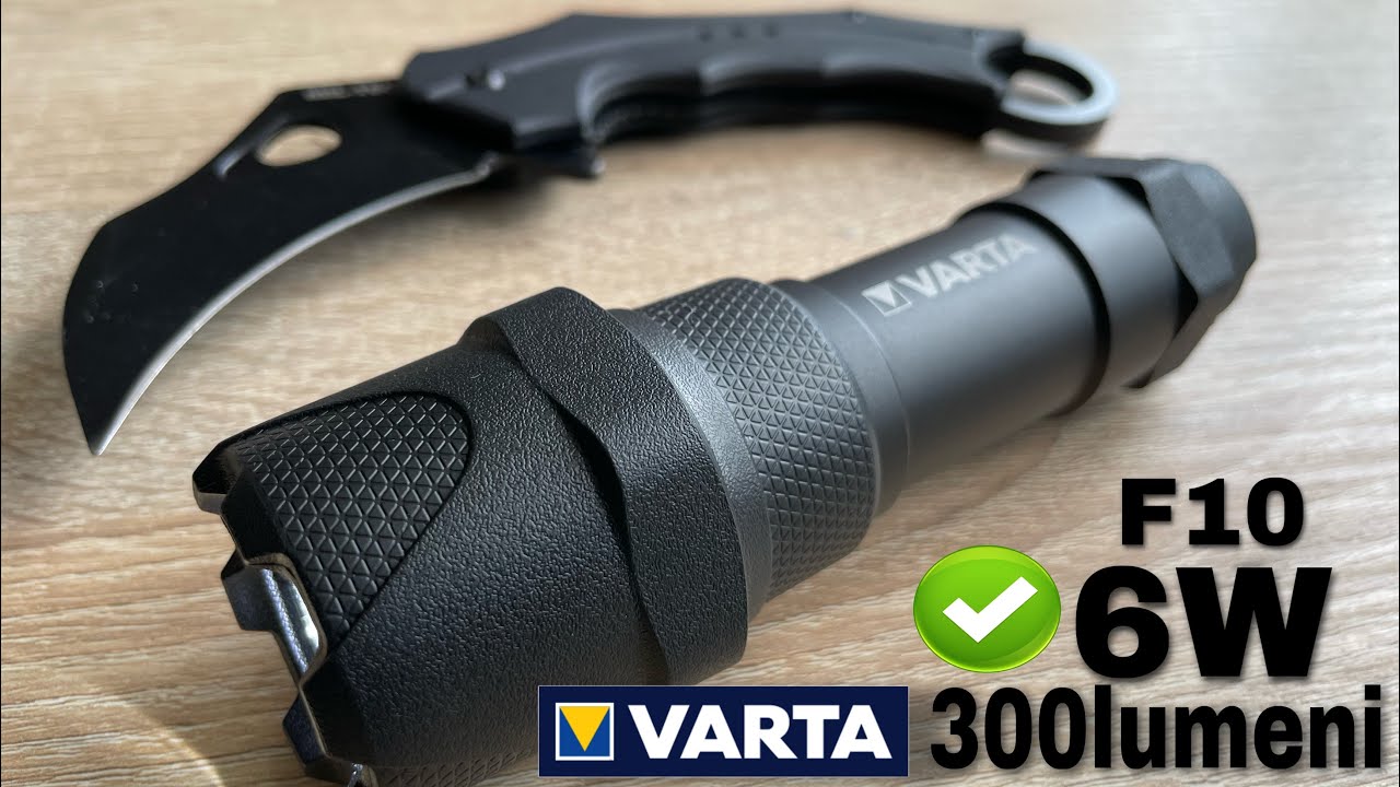 Lanterna Led VARTA Indestructible F10 Pro 300 Lumeni - YouTube