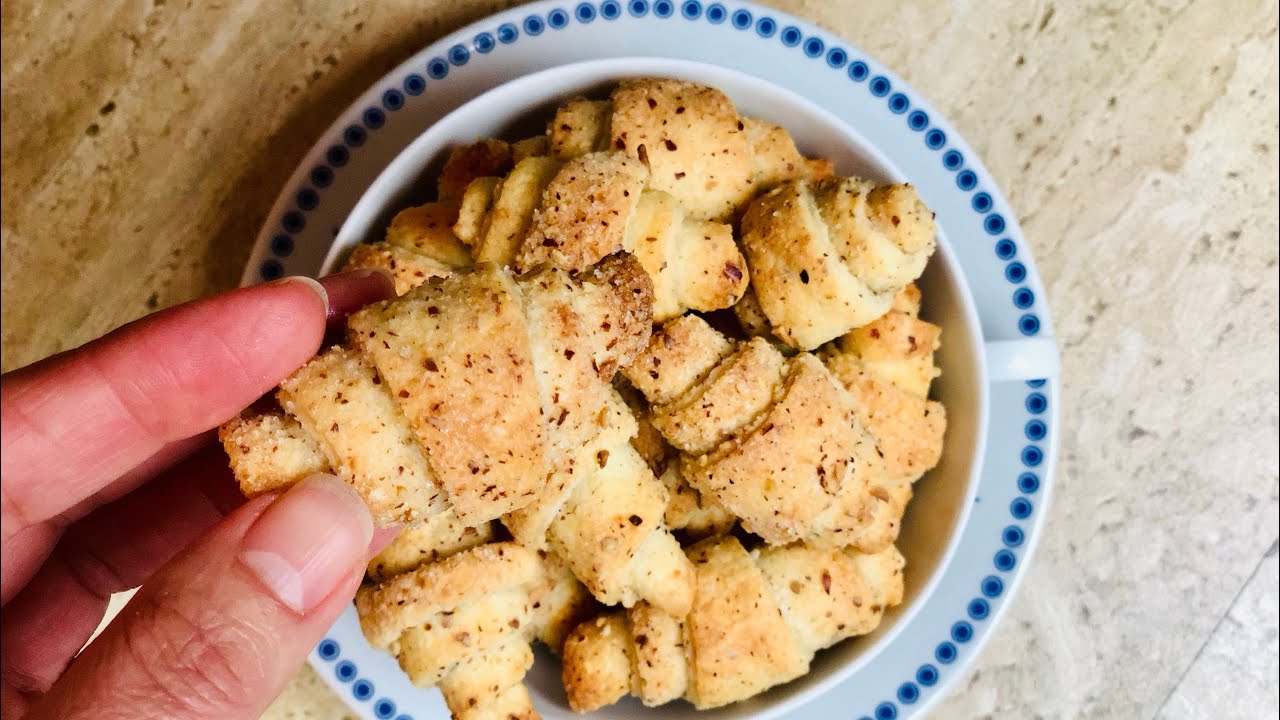 Mini Croissants com 3 (+2) ingredientes #confeitaria #receitasimples # ...