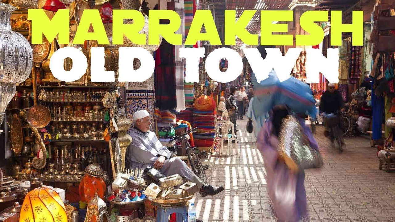 Walking Tour Marrakech Morocco | Jardin Majorelle | Old Town | Camel ...