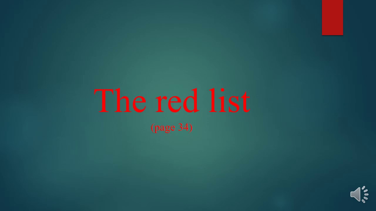 The red list - YouTube