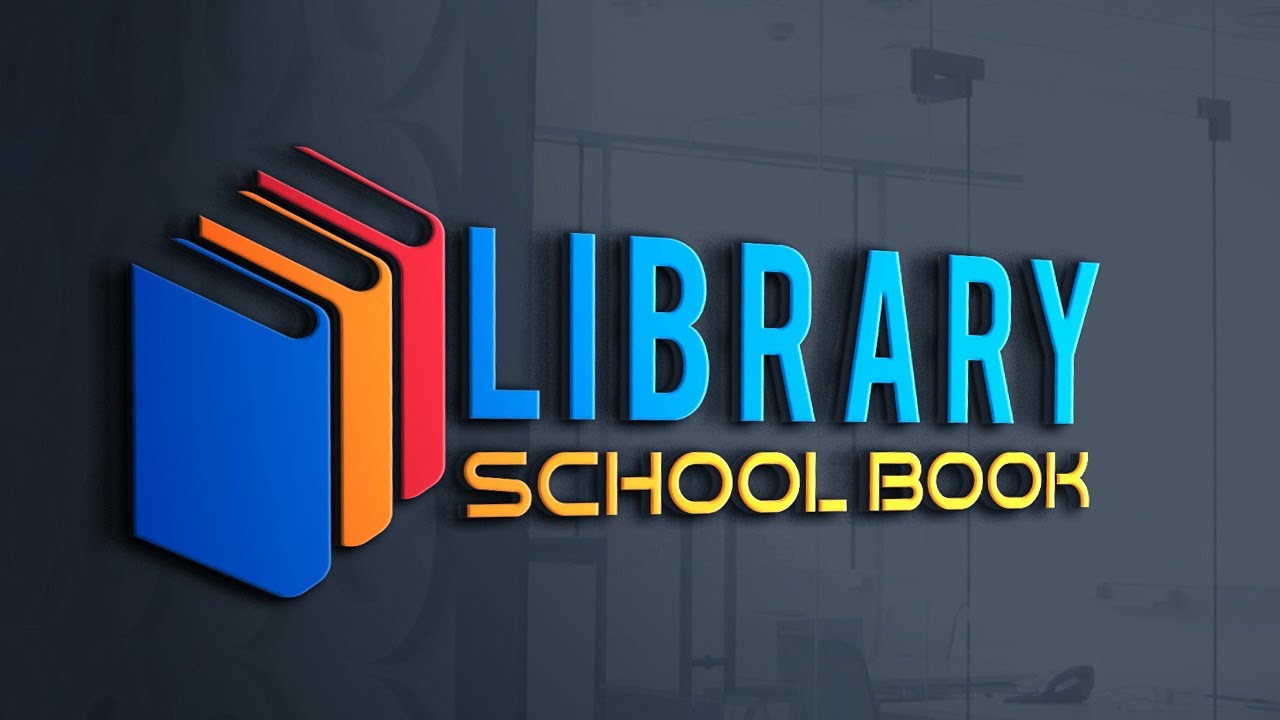 how to make school book library logo design in illustrator cc ...