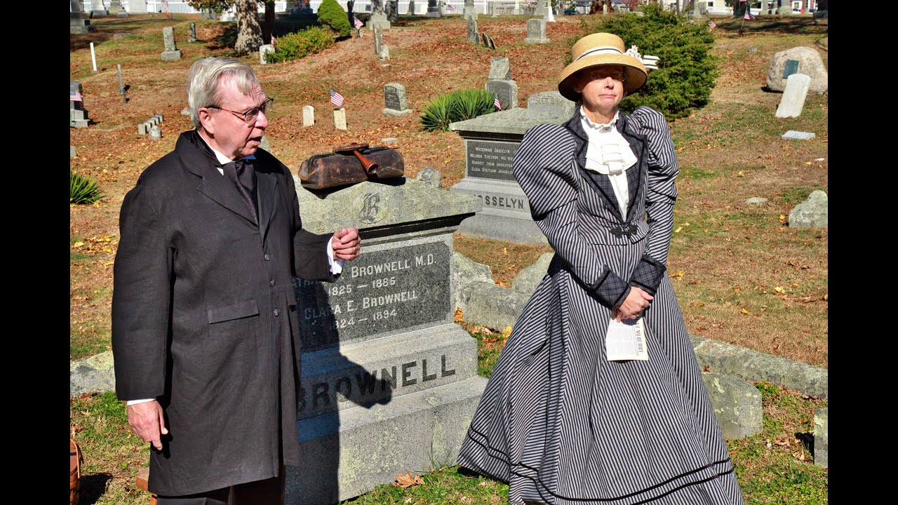First Parish Cemetery Comes Alive 2024 - YouTube