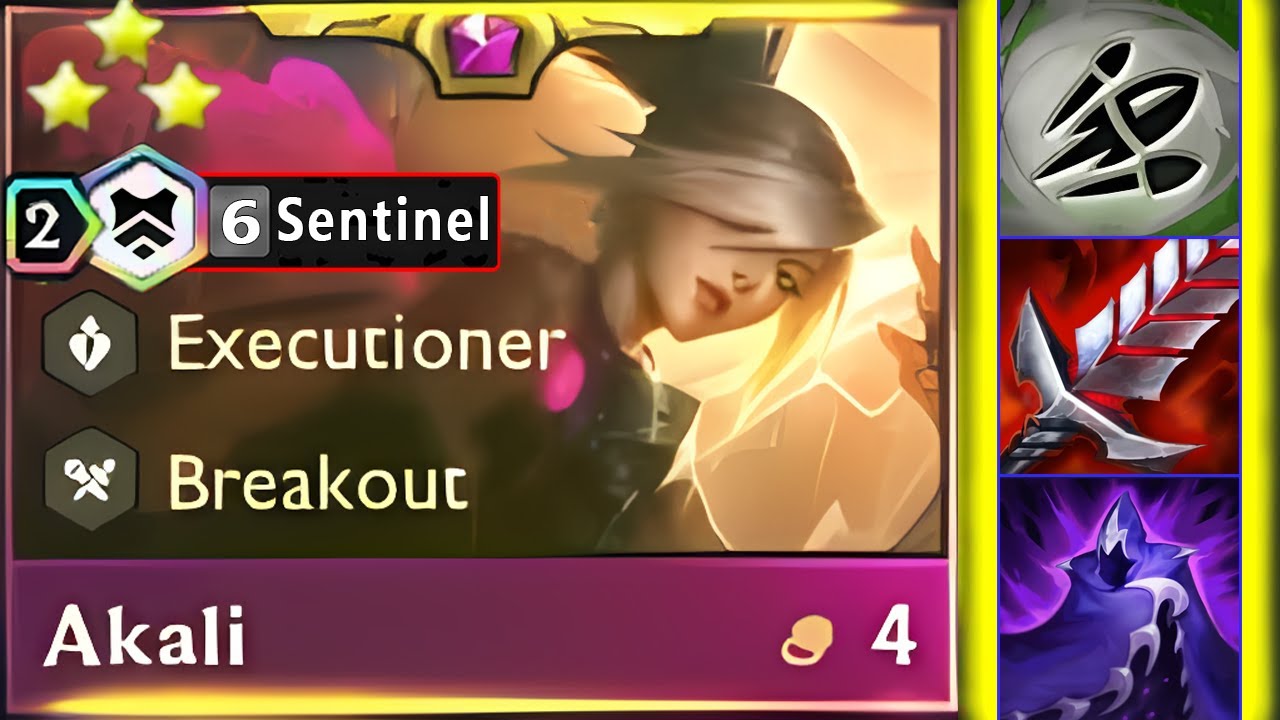 All 6 Sentinels are ⭐⭐⭐ 3 Star | ft. Akali 3 Star | TFT SET 10 - YouTube