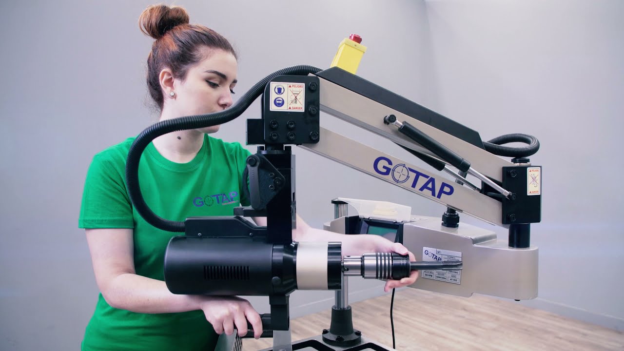 Electrical tapping machine MOD REO M2O Roscadora eléctrica - YouTube