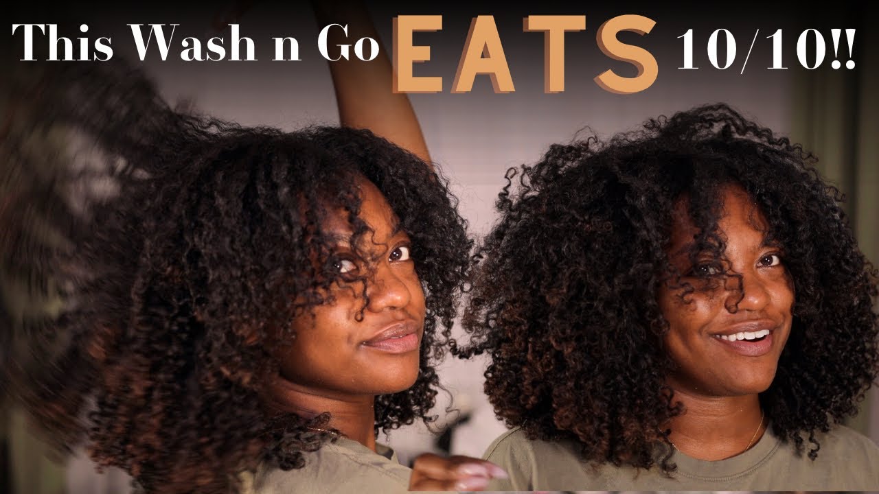 10 Out Of 10! My Updated Wash N Go Routine - YouTube