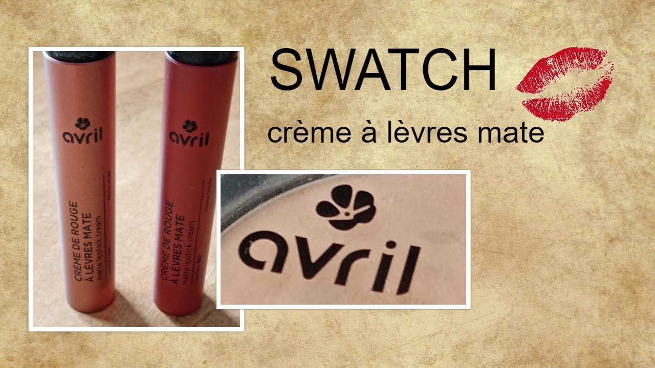 SWATCH AVRIL CREME DE ROUGE A LEVRES MAT BIO / MAQUILLAGE BIO / MATTE ...