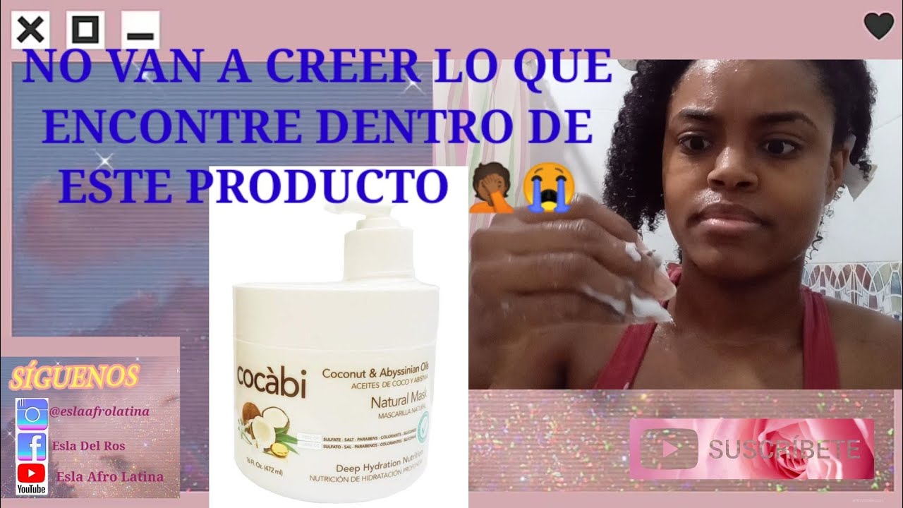RESEÑA/MASCARILLA COCABI - YouTube