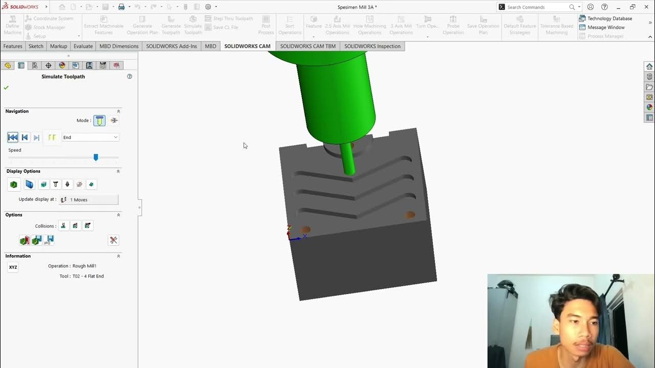 Generator G-Code pada Solidworks untuk Mesin CNC Milling TU-3A - YouTube