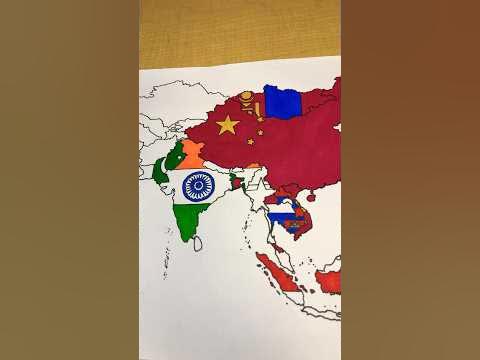 How to Draw MYANMAR’S Flag! #map #myanmar #shorts - YouTube