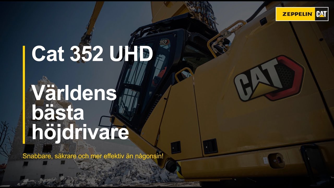 Cat 352 UHD - Världens BÄSTA höjdrivare! - YouTube