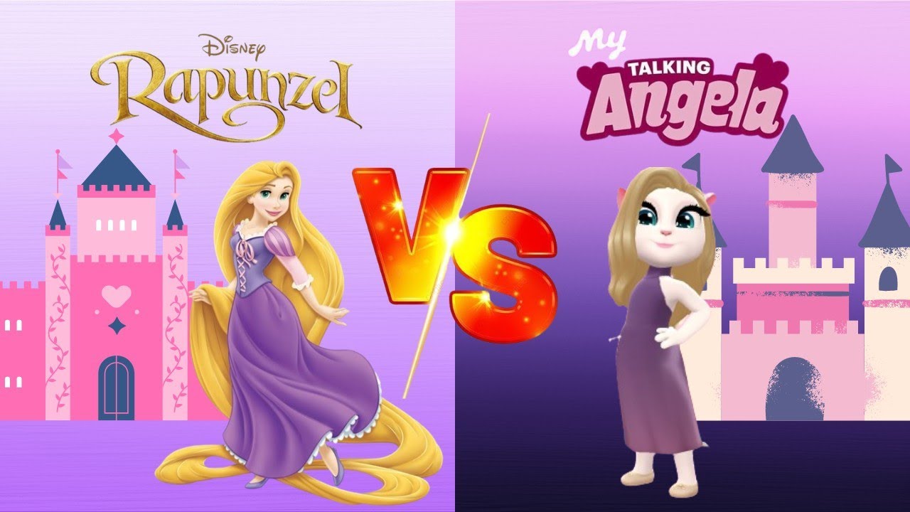Rapunzel || My Talking Angela 2 Vs Rapunzel || Cosplay - YouTube