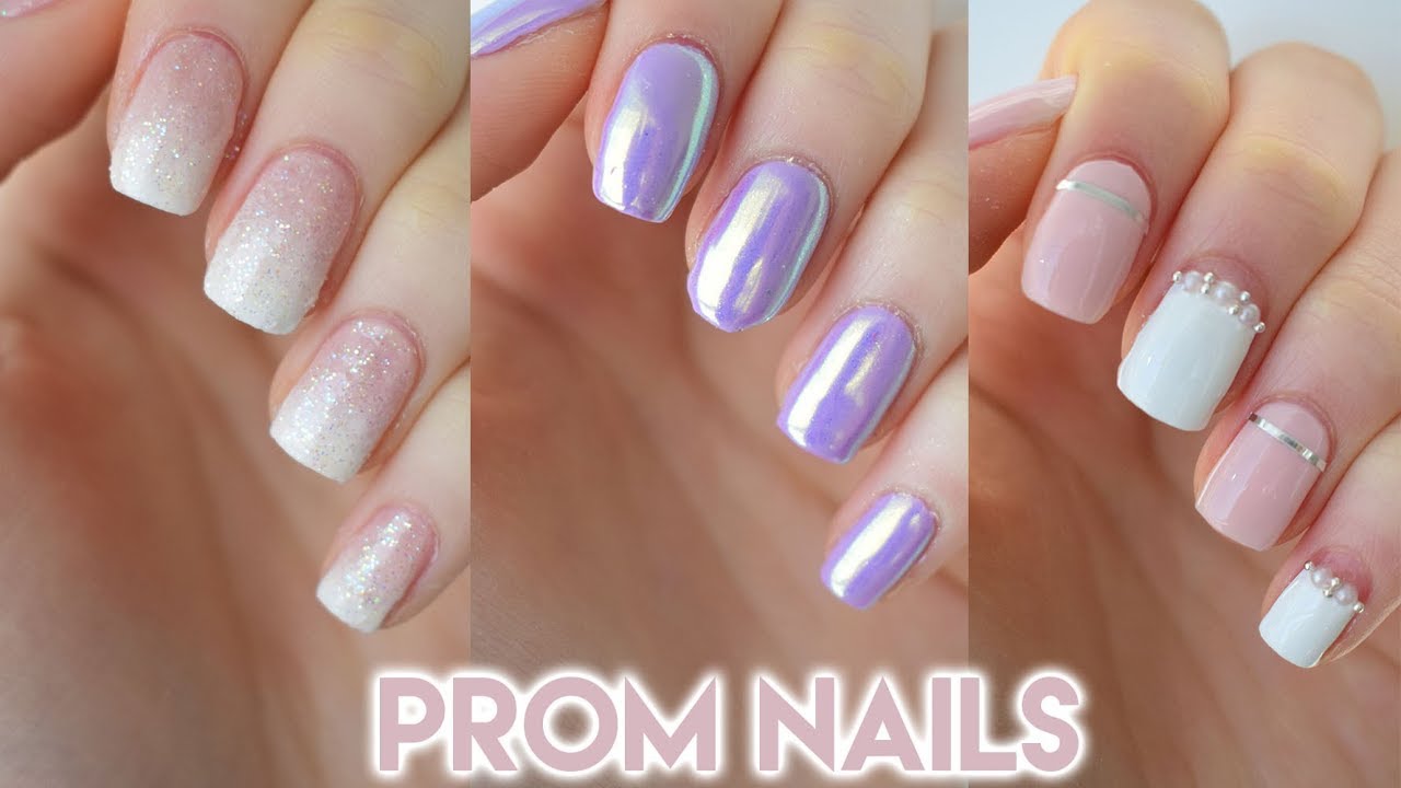 3 EASY Prom Nail Art Ideas | DIYDazzleNails - YouTube