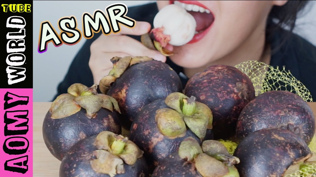 THE QUEEN OF FRUITS | ASMR Mangosteen | Exotic Fruits Eating Sounds ...