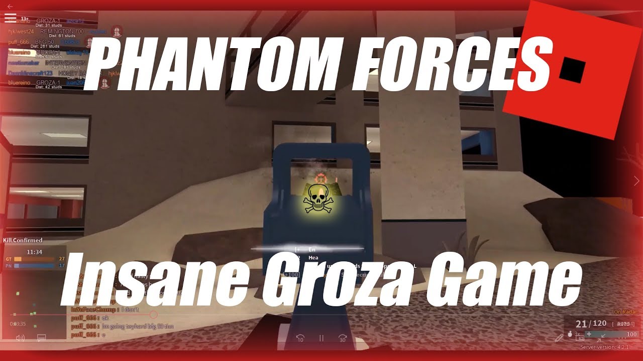 Phantom Forces Insane Groza Game - YouTube