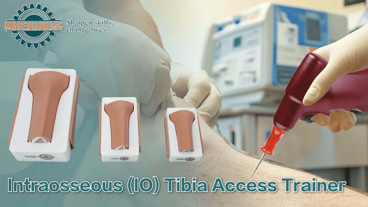 Tibial Intraosseous (IO) Trainer with Skin Pad, Velcro-Type - YouTube