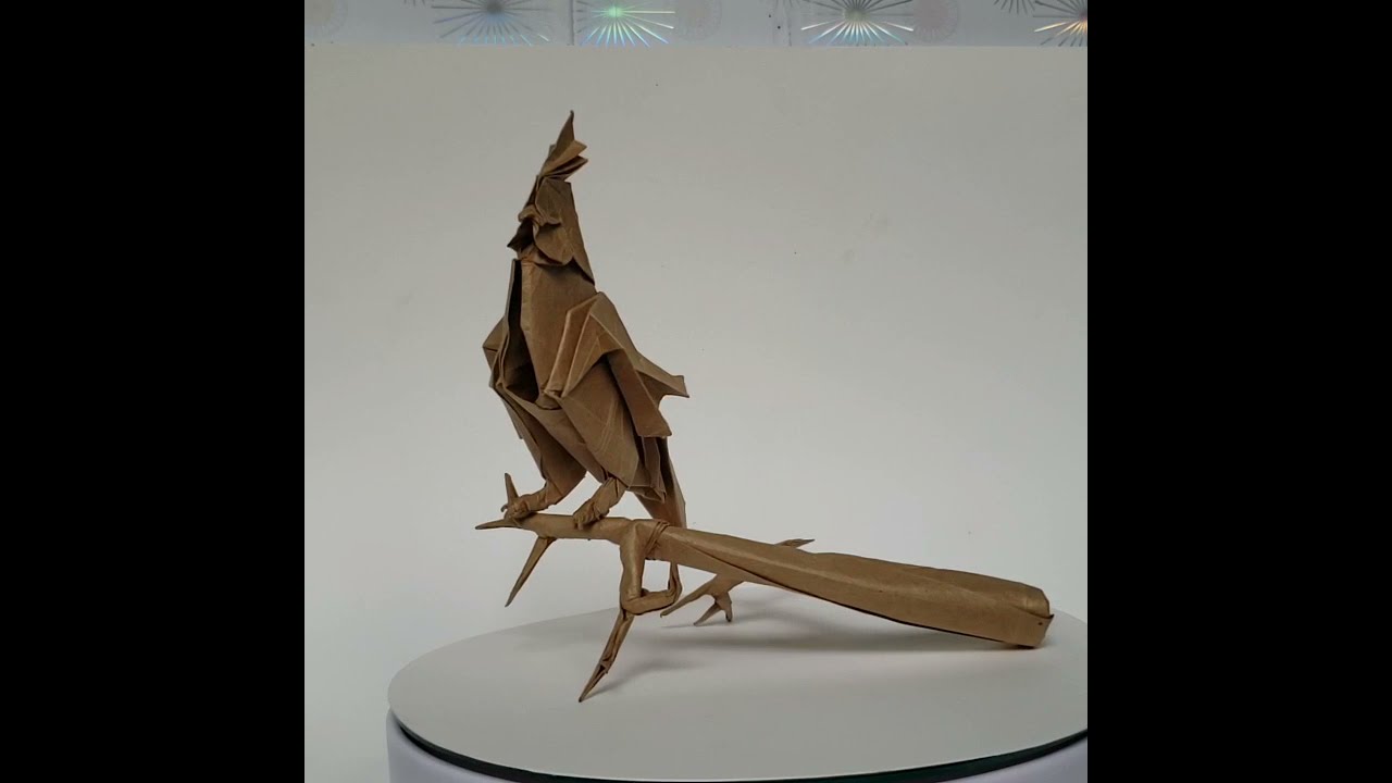 Cockatiel Origami Folded by AnNhien Origami - YouTube