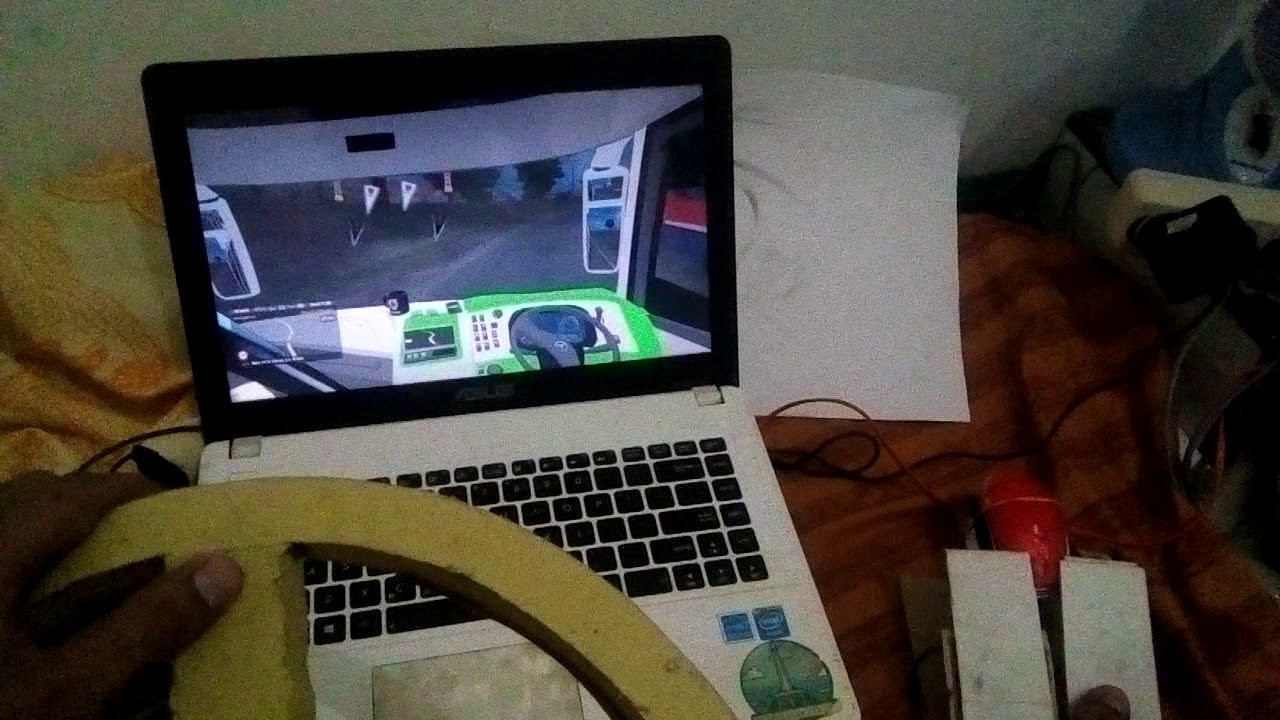 Steering wheel pc . stir game ets2 - YouTube