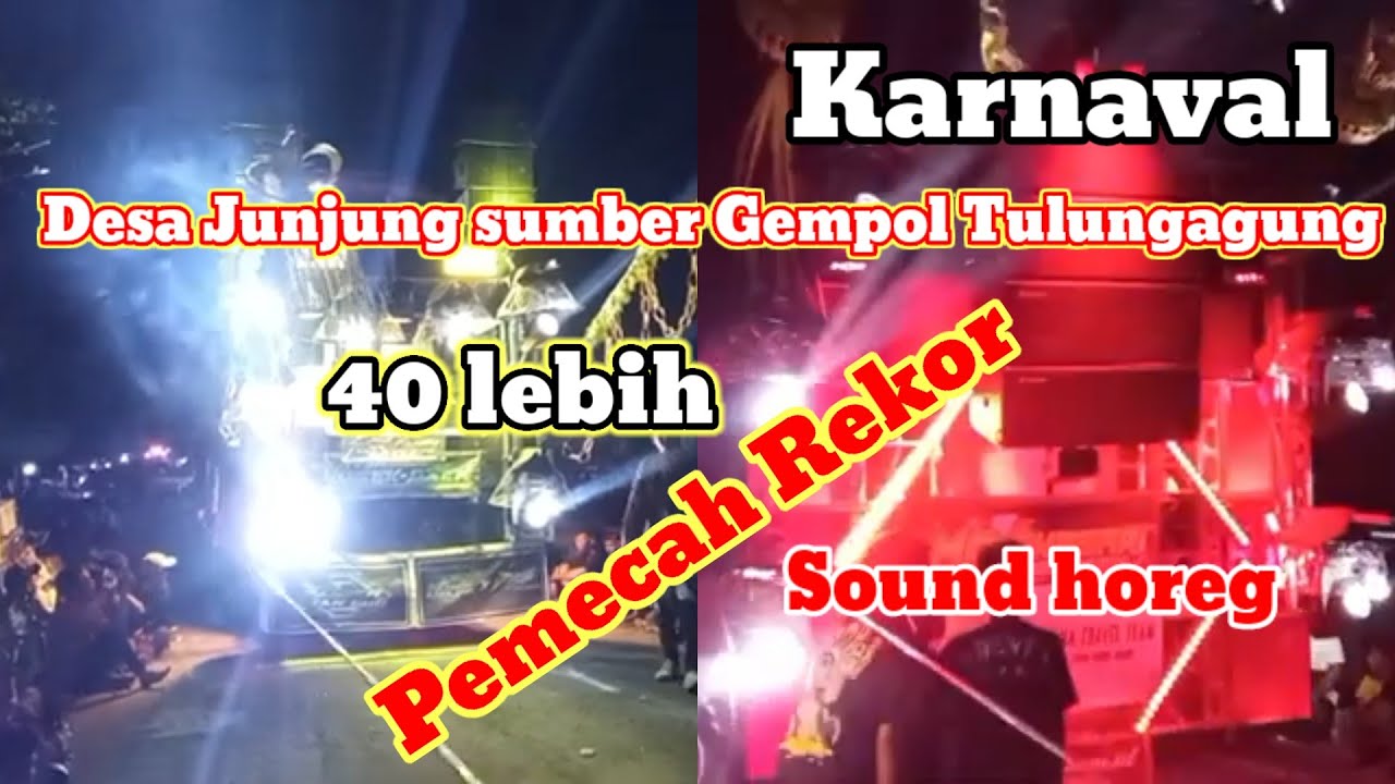 Karnaval Desa Junjung sumber Gempol Tulungagung, pemecah rekor 40 lebih ...