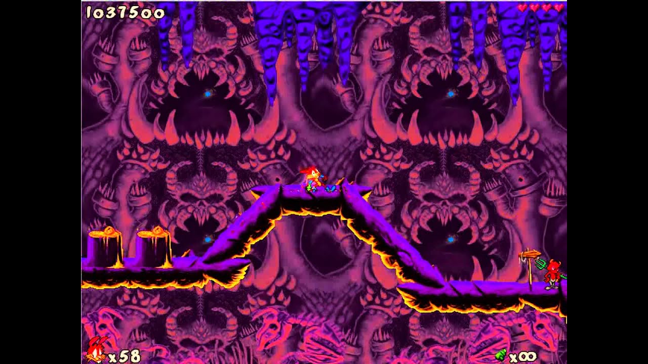 Jazz Jackrabbit 2 Funky Monkeys: Bad Pitt + Ending - Spaz gameplay ...