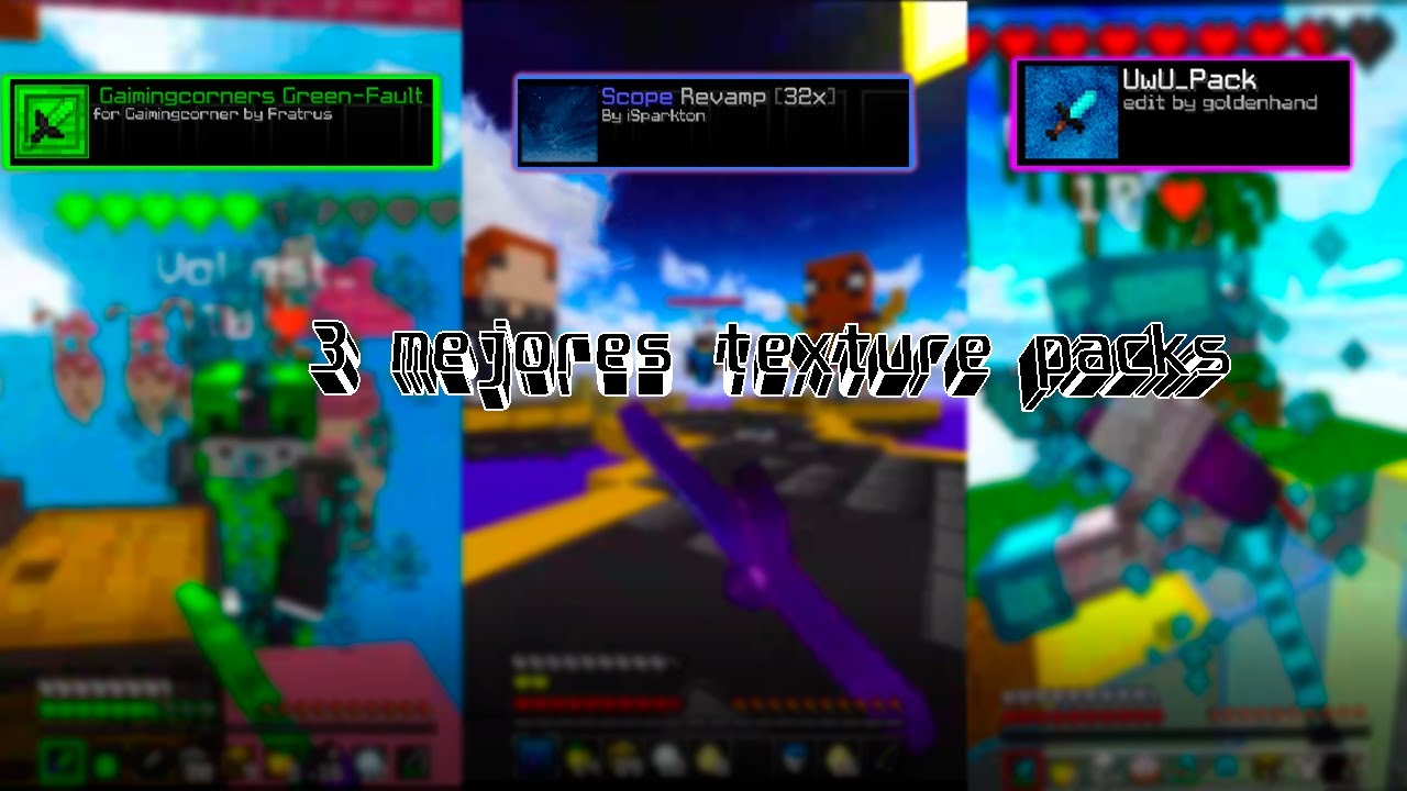 Los 3 mejores texture packs para minecraft - YouTube