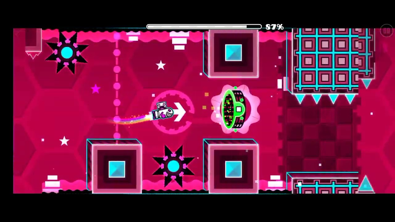 lo que ace geometry dash es casi una arte(2) - YouTube