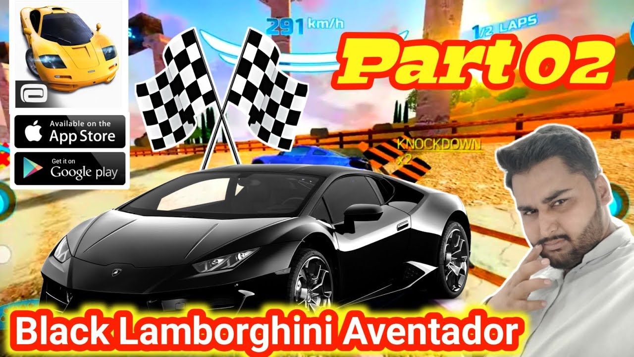 Asphalt Nitro : Black Lamborghini Aventador Race 2nd HD Gameplay By ...