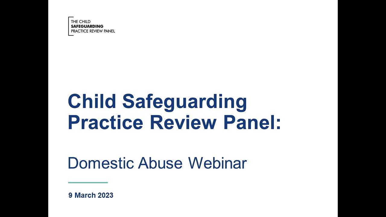 WEBINAR: Multi-agency child safeguarding and domestic abuse - YouTube