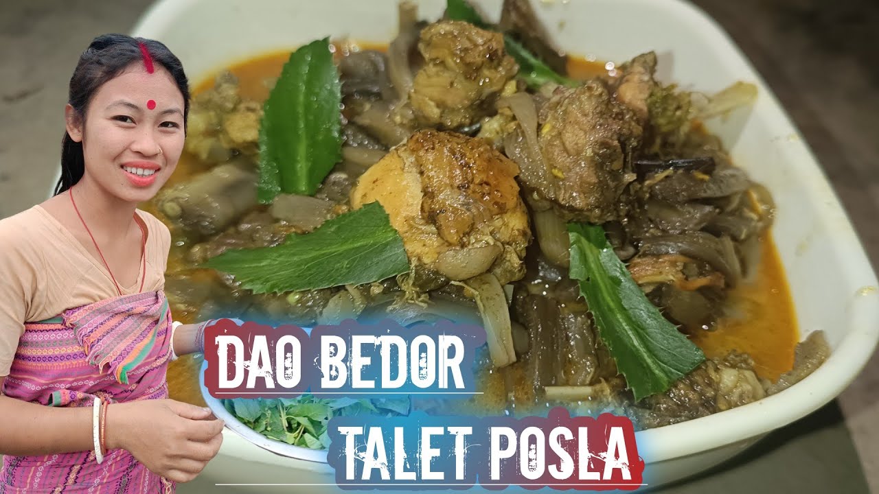 Dao Bedor Talet Posla Songnai | Dao Bedor Jwng Posla Recipe | Village ...