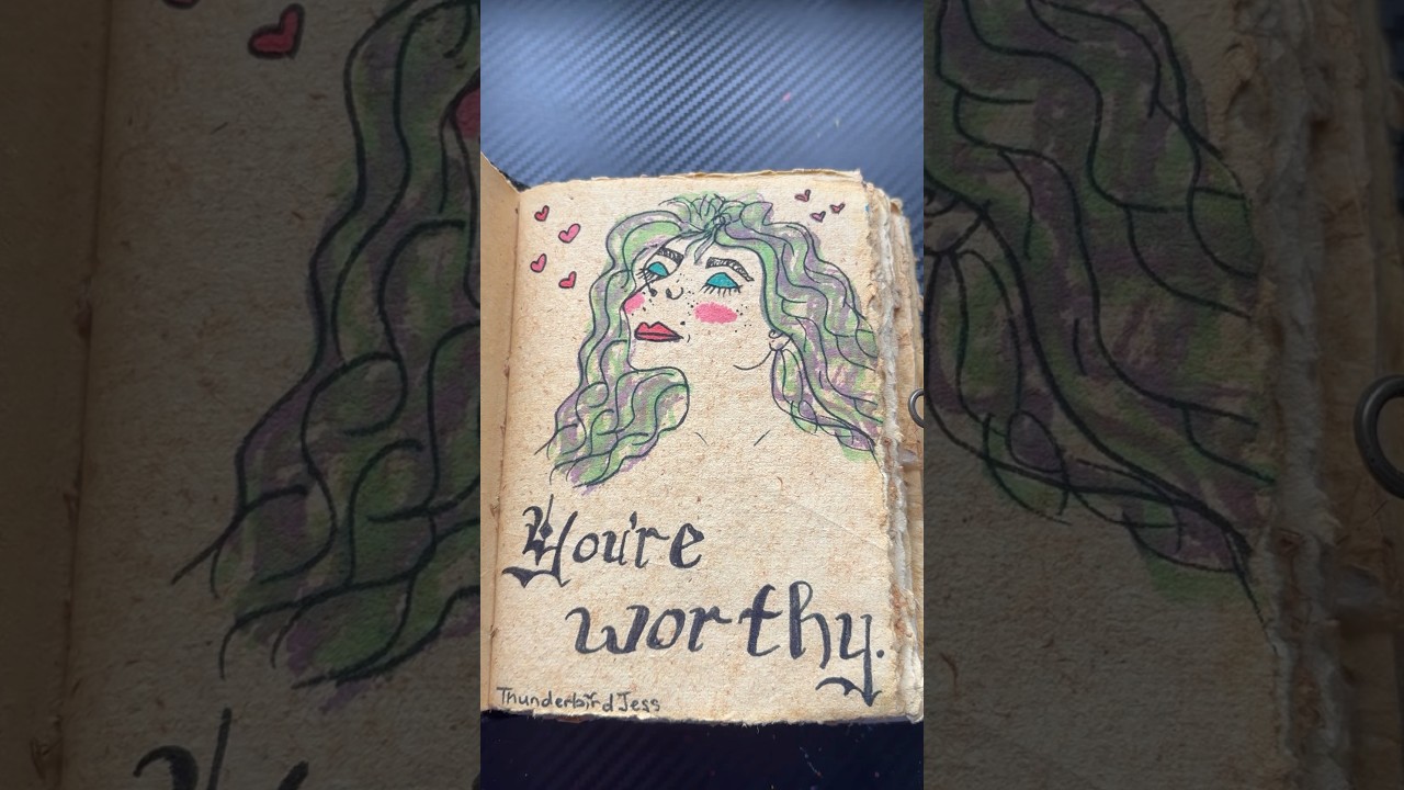 You’re worthy just as you are.💕 #caligraphy #sketchbook - YouTube