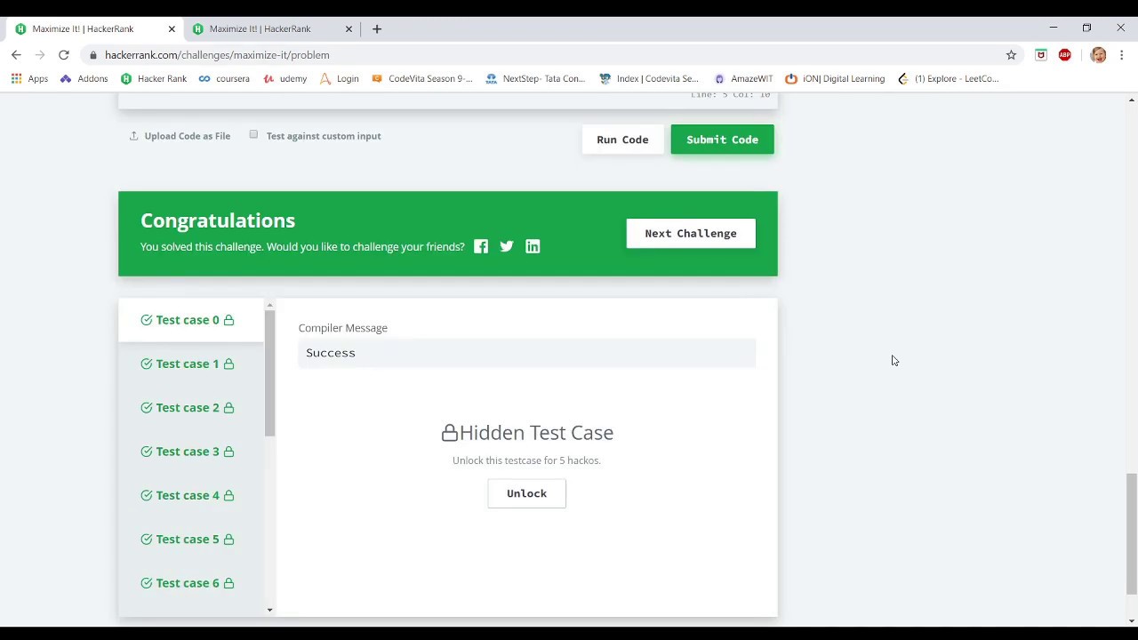 Maximize It Hackerrank Coding In Lockdown Youtube
