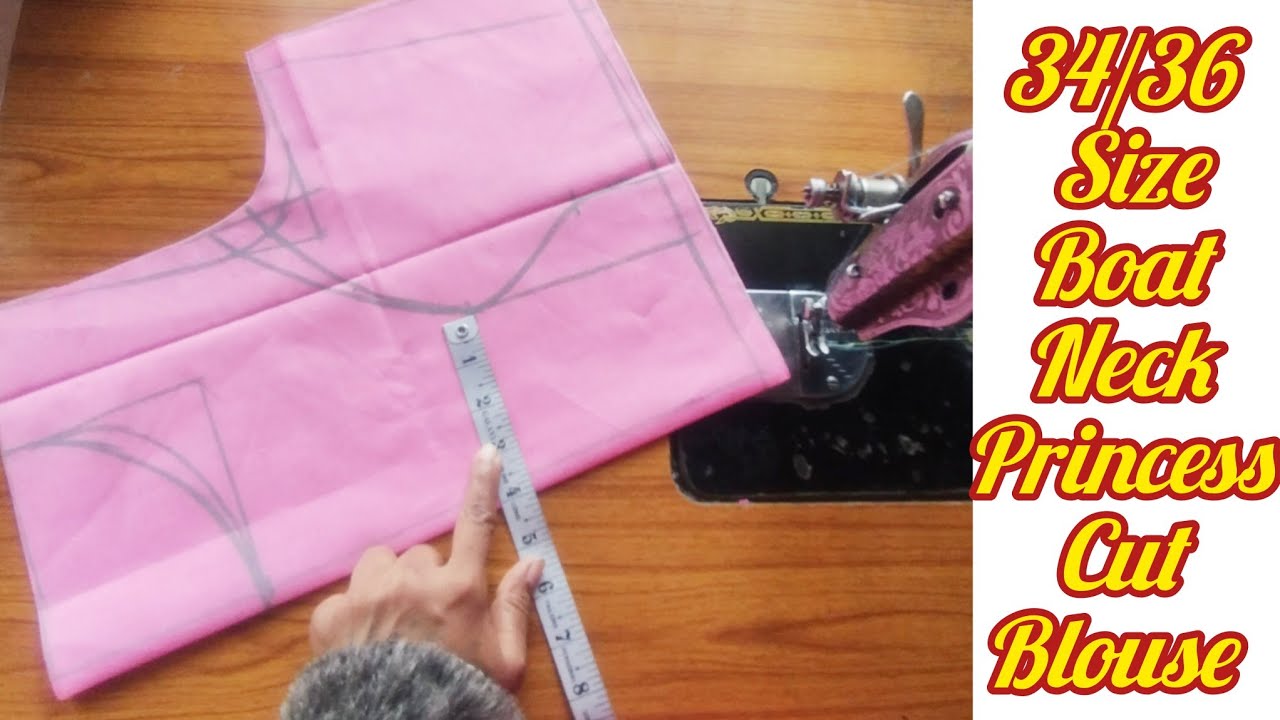 Front Open Boat Neck Princess Cut Blouse Cutting And Stitching||Boat ...